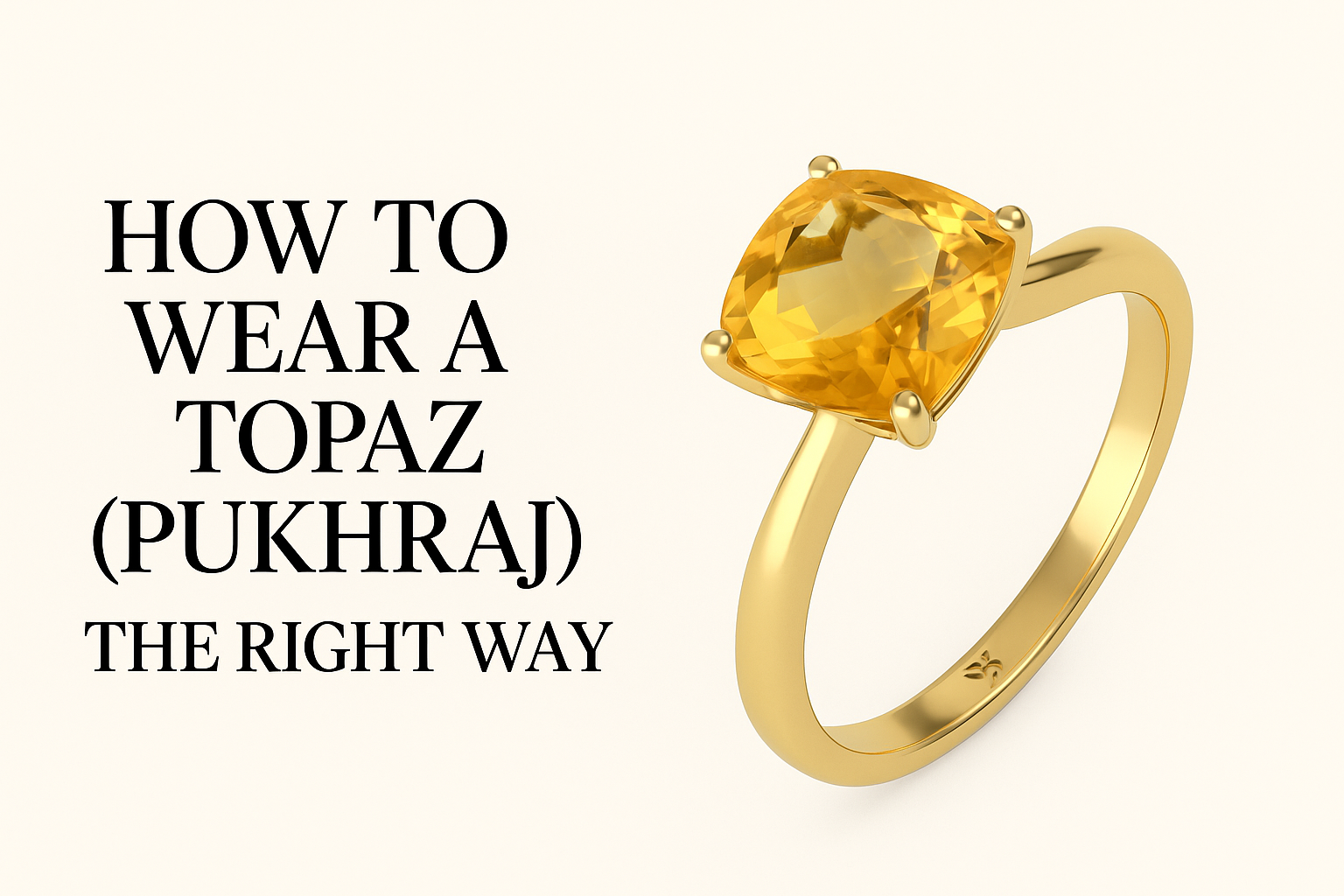 How to Wear a Topaz (Pukhraj) the Right Way as per Astrology ...